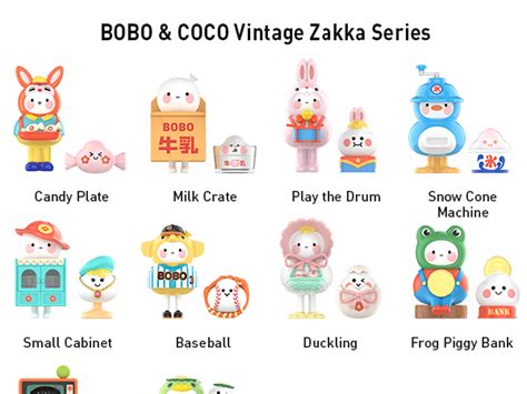 Mua Pop Mart Bobo And Coco Vintage Zakka Series 3pc Exclusive Action