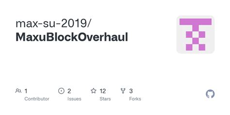 Github Max Su 2019maxublockoverhaul