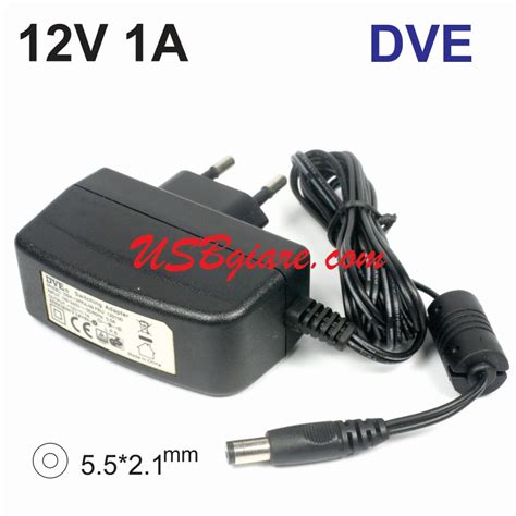 Adapter 12v 1a Dve đầu Cắm Dc 5521mm Chân Cắm Ac Tròn Chuẩn Hàn