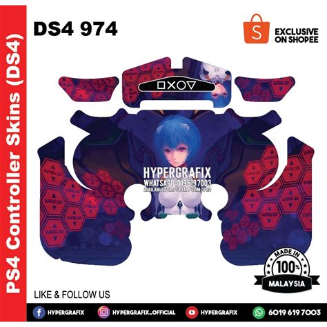 Ps4 Controller Ds4 Skin 0974 Shopee Malaysia