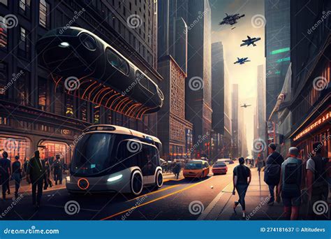 Autonomous Mobility System Transporting Passengers Through Busy And