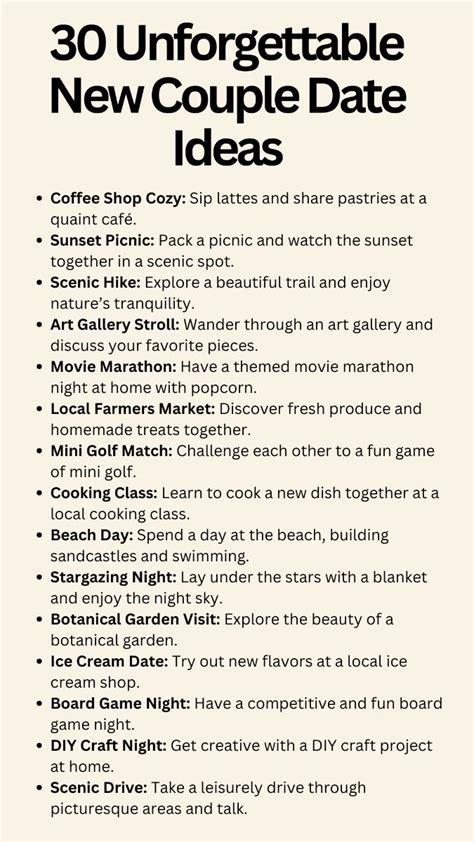 30 Unforgettable New Couple Date Ideas Start Your Romance Right In