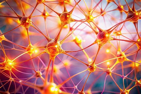 A Mesmerizing Minimalist Abstract Artwork Showcasing A Glowing Neural Network In Vibrant Pink