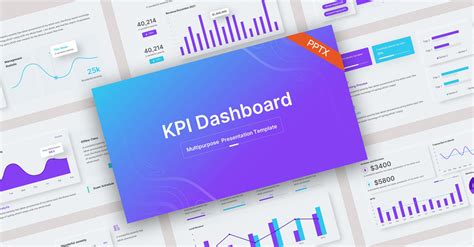 Kpi Dashboard Neumorph Powerpoint Template Templatemonster