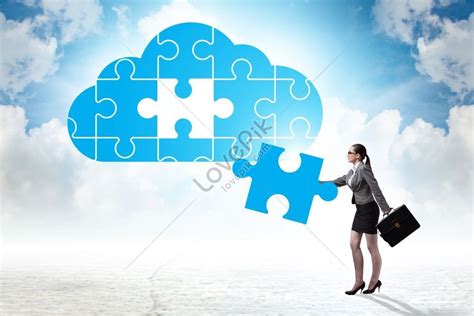 직소 퍼즐로 시각화한 클라우드 컴퓨팅의 개념 사진 사진 무료 다운로드 Lovepik