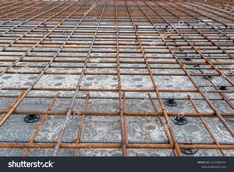 Foundation Slab Made Reinforcement Rods Bound Stock Photo 2132482351 Shutterstock
