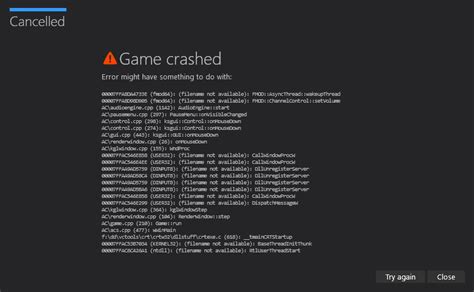 Game Crash Due To Audio Rassettocorsa