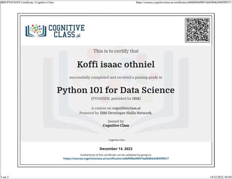 Isaac Othniel Koffi On Linkedin Certificate Certificate
