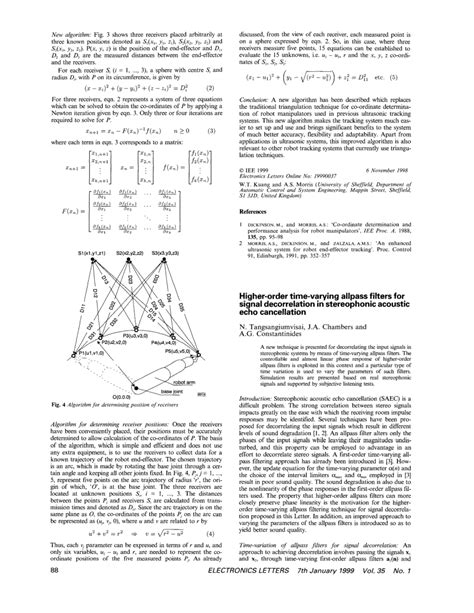 Pdf Higher Order Time Varying Allpass Filters For Signal Decorrelation In Stereophonic