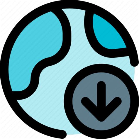 Globe Download Arrow Icon Download On Iconfinder