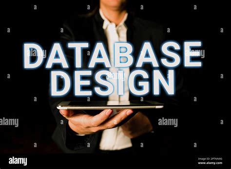 Conceptual Caption Database Design Word For Organisation Of Data According To A Database Model