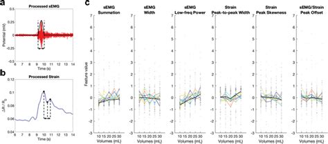 The Correlation Between The Volumes And The Extracted Features For All
