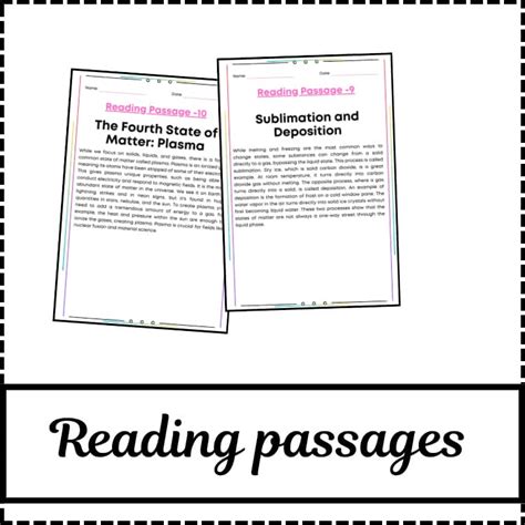 States Of Matter Solid Liquid Gas Comprehension With Diverse Activities