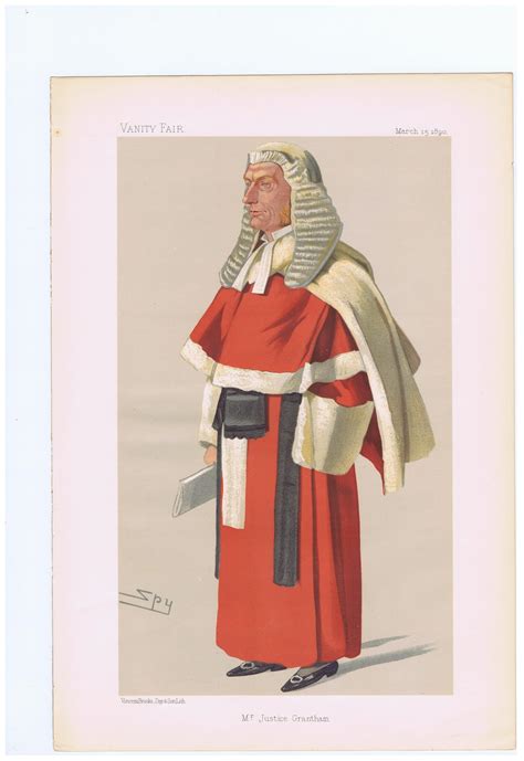 Sir William Grantham Vanity Fair Judge Print Medals And Memorabilia