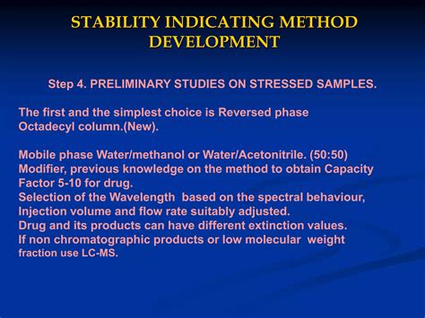 Stability Indicating HPLC Method Ppt