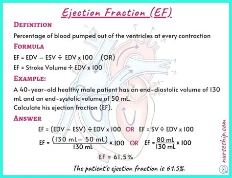 Calculate Left Ventricular Ejection Fraction