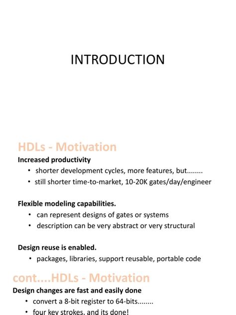 Introduction To Hdl Pdf Hardware Description Language Vhdl