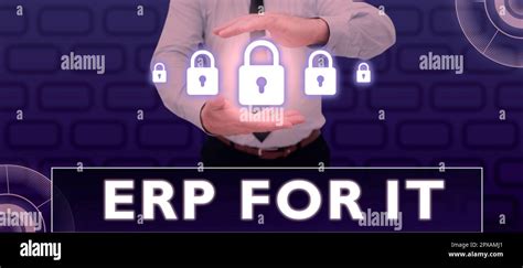 Conceptual Display Erp For It Business Idea Enterprise Resource Planning Software For Integrate