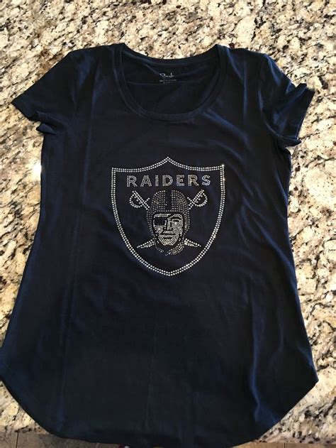 Bling Oakland Raiders Shirt Raiders Shirt T Shirts For Women