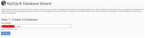 how to create a mysql database in cpanel liquid web