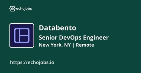 Databento Is Hiring Senior Devops Engineer San Francisco Ca