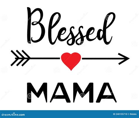 Blessed Mama Calligraphy Vector Illustration 172739558