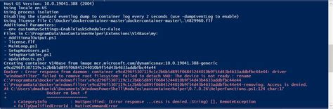 New Bccontainer And New Navcontainer Build Fails With Shortcuts