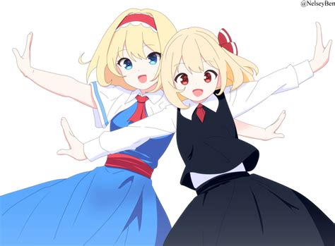 Alice Margatroid And Rumia Touhou Drawn By Bnelsey Danbooru