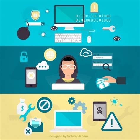 Hacker Banners Vector Free Download