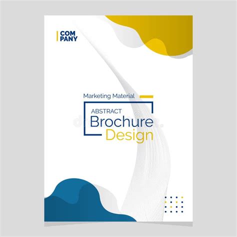 Abstract Brochure Design Liquid Shape Blob Design Element Stock Vector