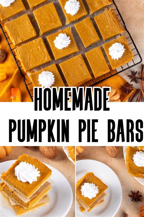 Pumpkin Pie Bars With Cream Cheese Frosting Condensed Milk Recipe