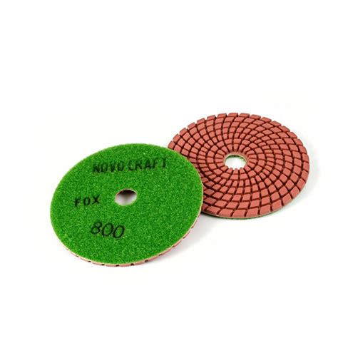 Диск алмазный гибкий черепашка Fox 100 мм № 800 мокрый рез 10 шт Novocraft Pptsw1000800