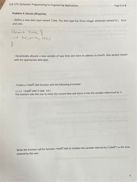 Solved Ece 175 Computer Programming For Engineering