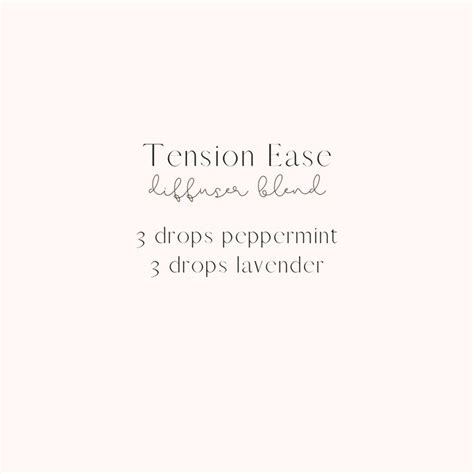 Tension Ease Diffuser Blend Diffuser Blends Tension Ease