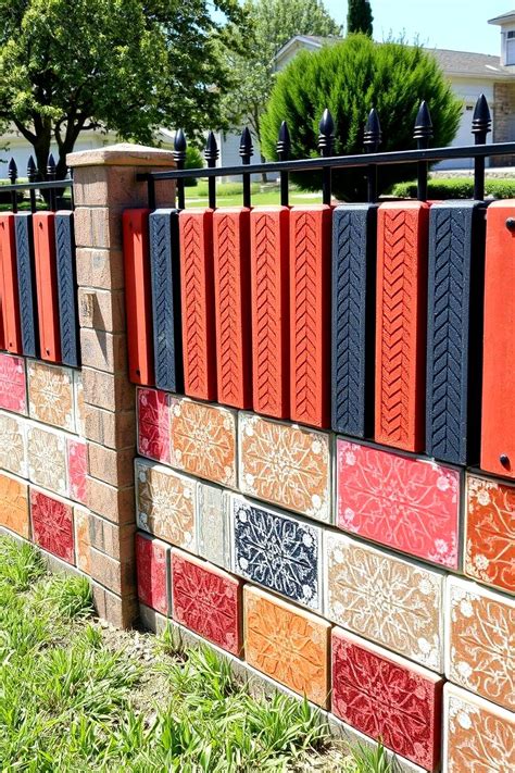 22 Cinder Block Fence Ideas For Durable Outdoor Design Savepini
