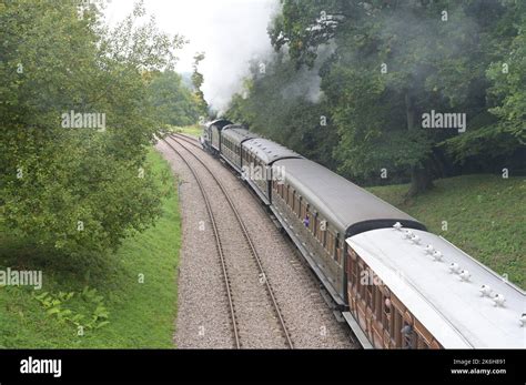 Wightwick Hall A Modified Hall Class Pulling A Passenger Train Out Of
