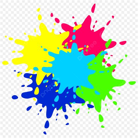Colourful Paint Splatter Background