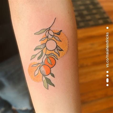 Abstract Orange Tattoo At Samuel Lindsay Blog