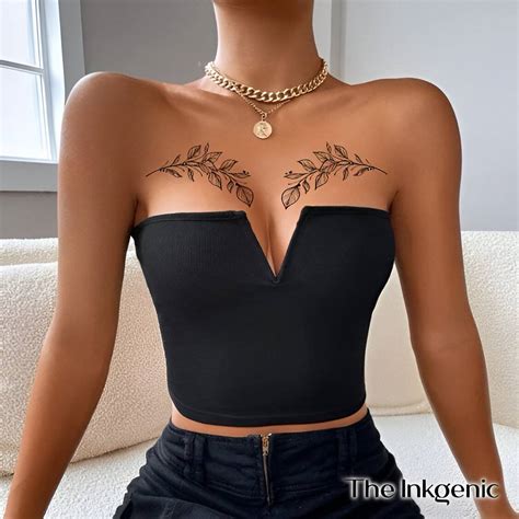Elegant Chest Tattoos For Women To Elevate Their Beauty
