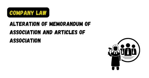 Alteration Of Memorandum Of Association And Articles Of Association