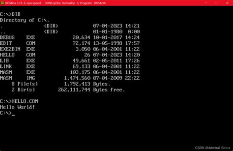 仅需要26个字节的hello World程序（可能是最小的hello World了）c输出helloword最小的 Csdn博客