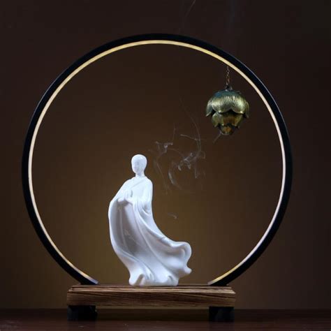 크리에이티브 램프 링 선 역류 향 버너 베르가못 사무실 거실 홈 베란다 데스크탑 장식품 아로마 테라피 향로인센스 And 인센스 버너 Aliexpress