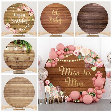 사진 촬영 배경지 배경천 스크린 천 파인더 나무 보드 라운드 배경 커버 베이비 샤워 성인 생일 파티 사용자 티몬