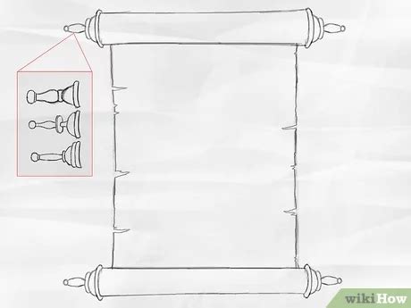 Old Paper Scroll Drawing