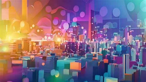 Abstract Financial Data Visualization With Stock Market Graphs On Blue And Red Gradient