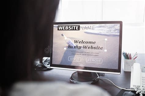 Man Pointing On Virtual Screen With Website Programming Code Stock Image Image Of Occupation