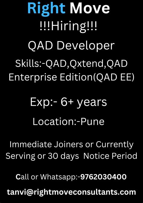 tanvi p on linkedin qad development qxtend qadee hiringnow