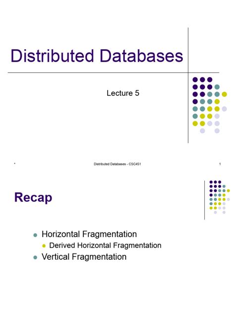 Ddbs Lecture5 Pdf Databases Data