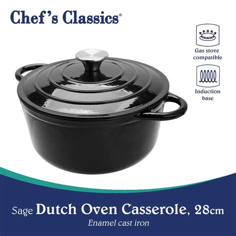 Chefs Classics Sage Dutch Oven Casserole 28cm Shopee Philippines