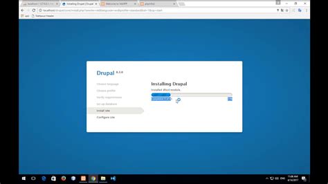วธตดตง Drupal 8 3 0 XAMPP On Windows 10 64bit Install Drupal 8 3